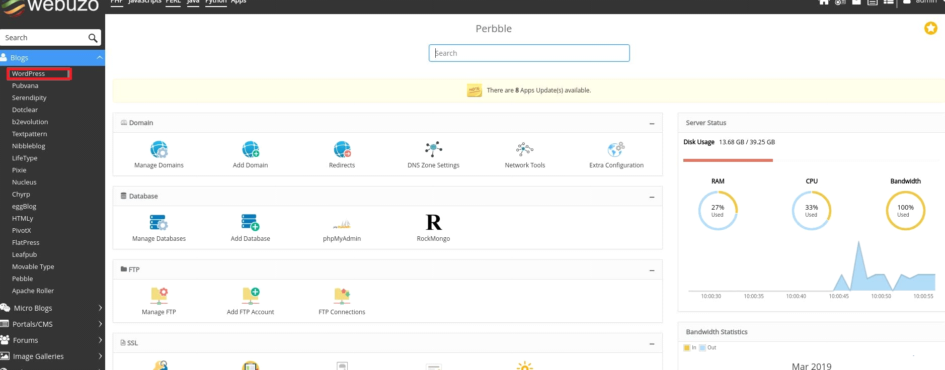 How To Install Wordpress On Webuzo Webhostingpeople Knowledge Base