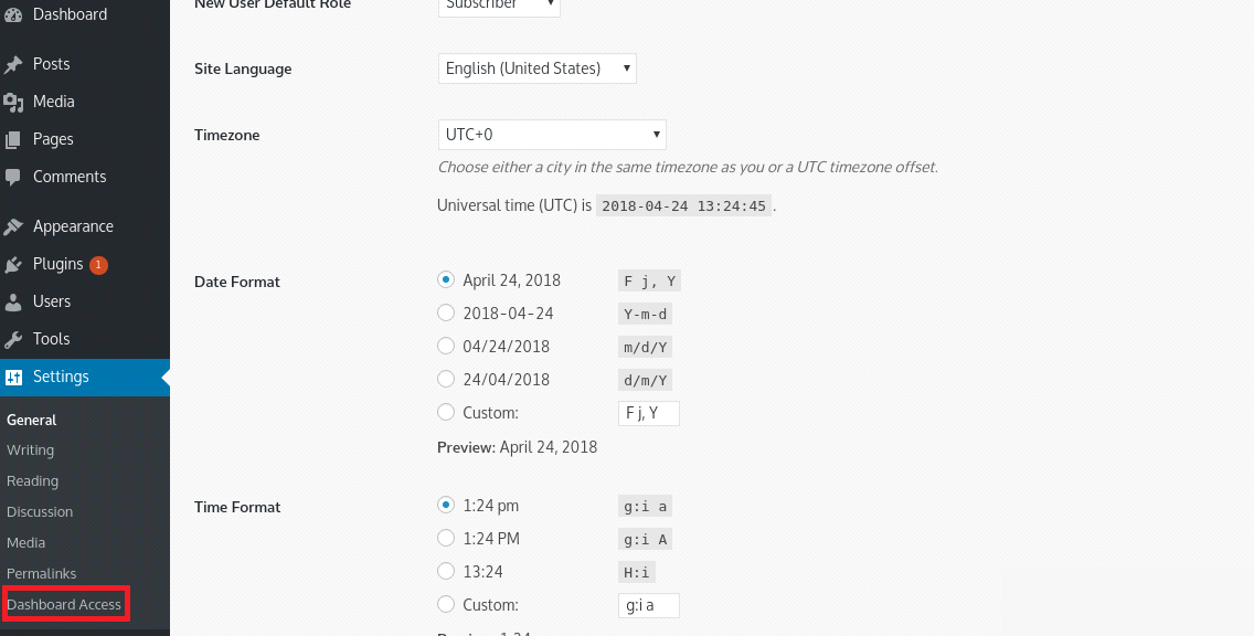 Remove Dashboard Access In WordPress - WebHostingPeople Knowledge Base