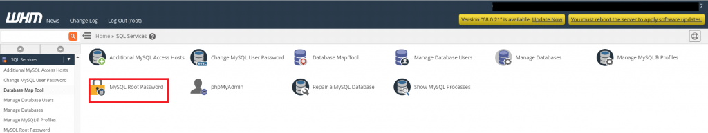 How To Reset Mysql Root Password And Restore Database Grants In Cpanel Server