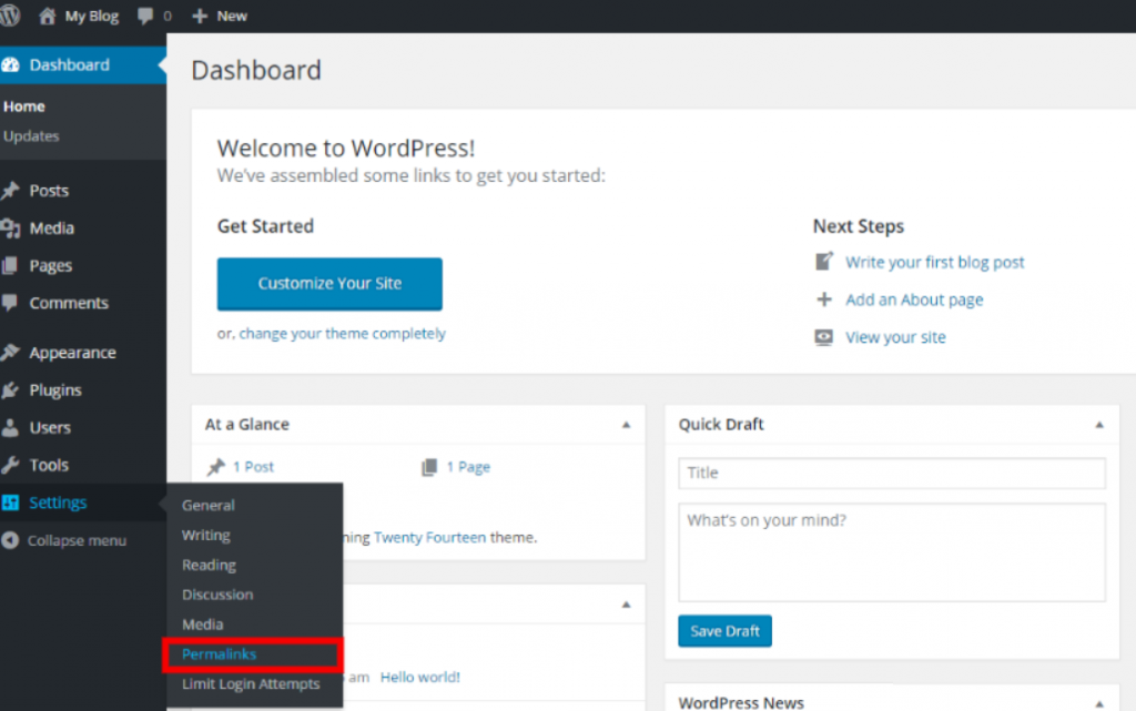 How To Set Permalinks In Wordpress Webhostingpeople Knowledge Base