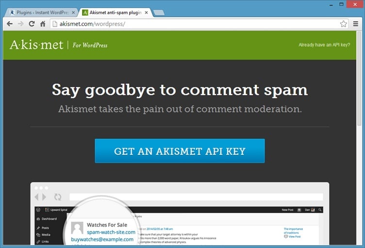 How To Protect Your WordPress Blog From Spam With Akismet - WebHostingPeople Knowledge Base
